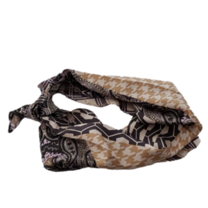 Echo | Accessories | Echo 0 Silk Scarf Gray Cream Pink | Poshmark